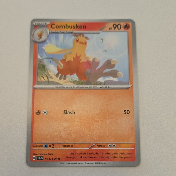 Pokemon | Toys | Pokemon Trading Card Combustken In Orange And Yellow ...